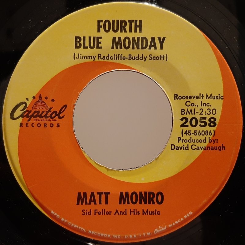 Discography Singles 3 – Matt Monro
