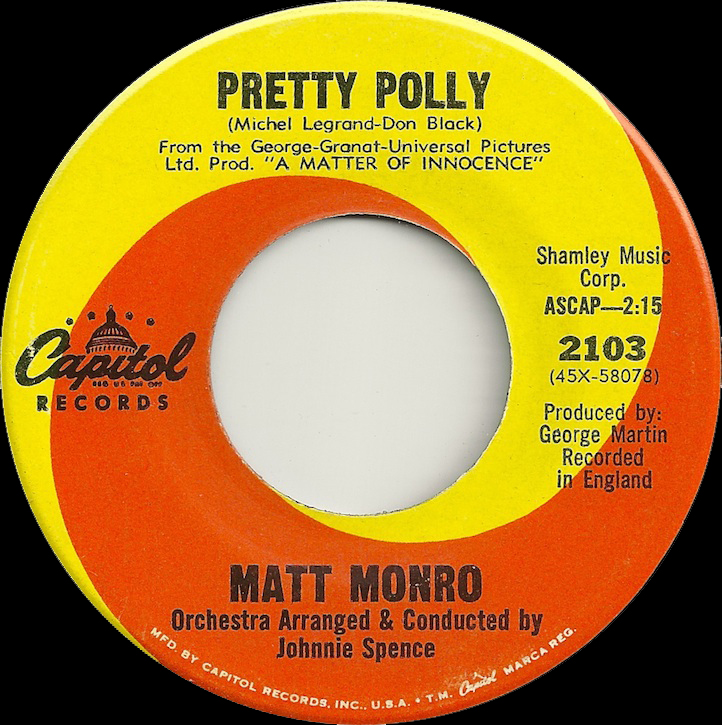 Discography Singles 3 – Matt Monro