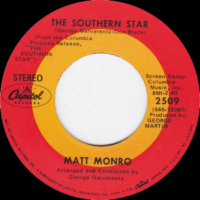 Discography Singles 3 – Matt Monro
