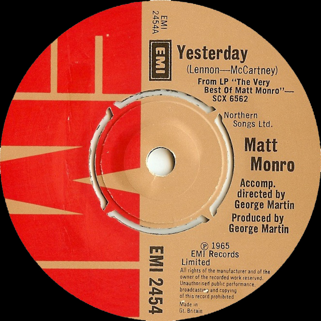 Discography Singles 4 – Matt Monro